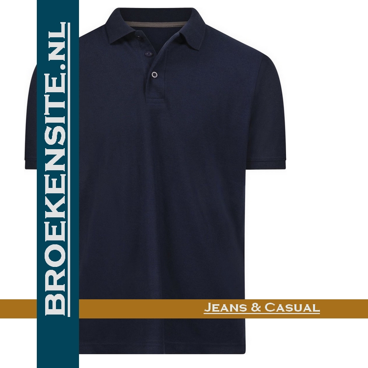 Back 2 Basic Poloshirt navy - Broekensite.nl